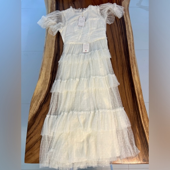 Ivy City Co | Dresses | Ivy City Co Cream Layered Womens Formal Dress ...